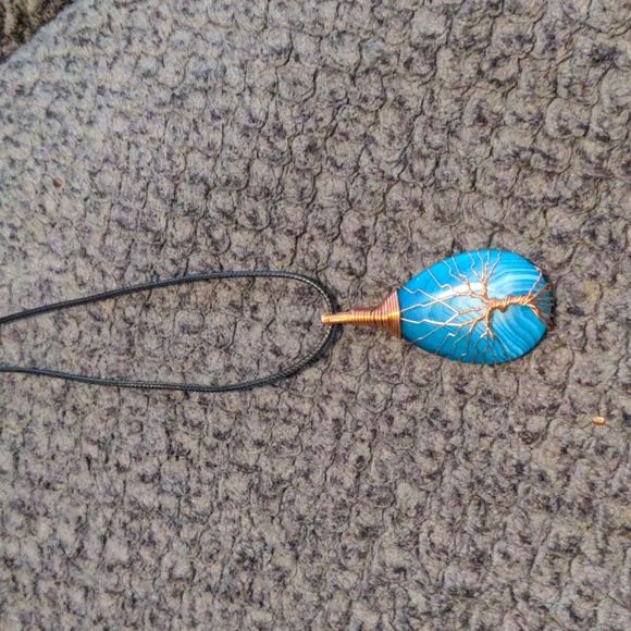 Jewelry | Homemade Tree Wire Gem Necklace | Poshmark